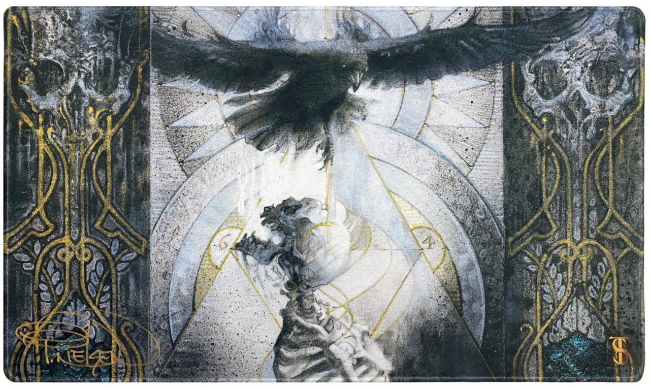 "Zombie: Falling into Flight" Playmat • Terese Nielsen Art