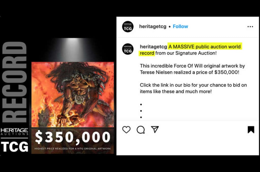 Part 1: 'Alliances' Original Force of Will Art Being Auctioned LIVE Now ...